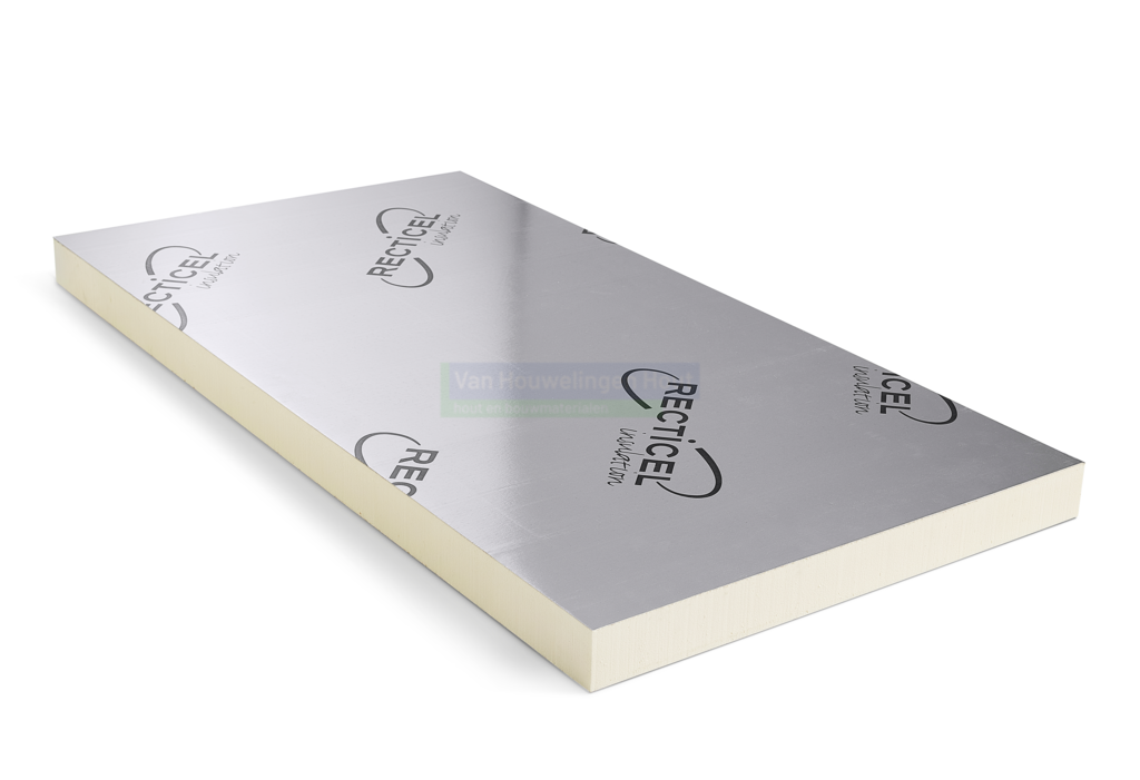 50mm x1200 x 600 Eurothane Silver platdak (10 st/pak=7.20m2)RD2.25 PIR | Van Houwelingen Hout ...